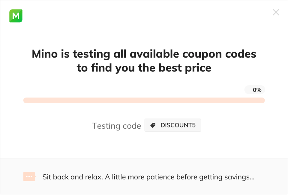 Mino: Automatic Coupons & Promo Codes